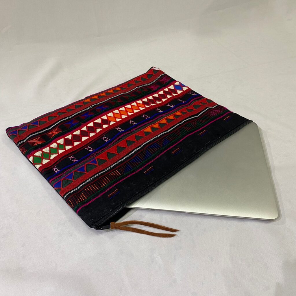 Fair Trade laptop case, Laptop bag, large purse by Akha hill tribe