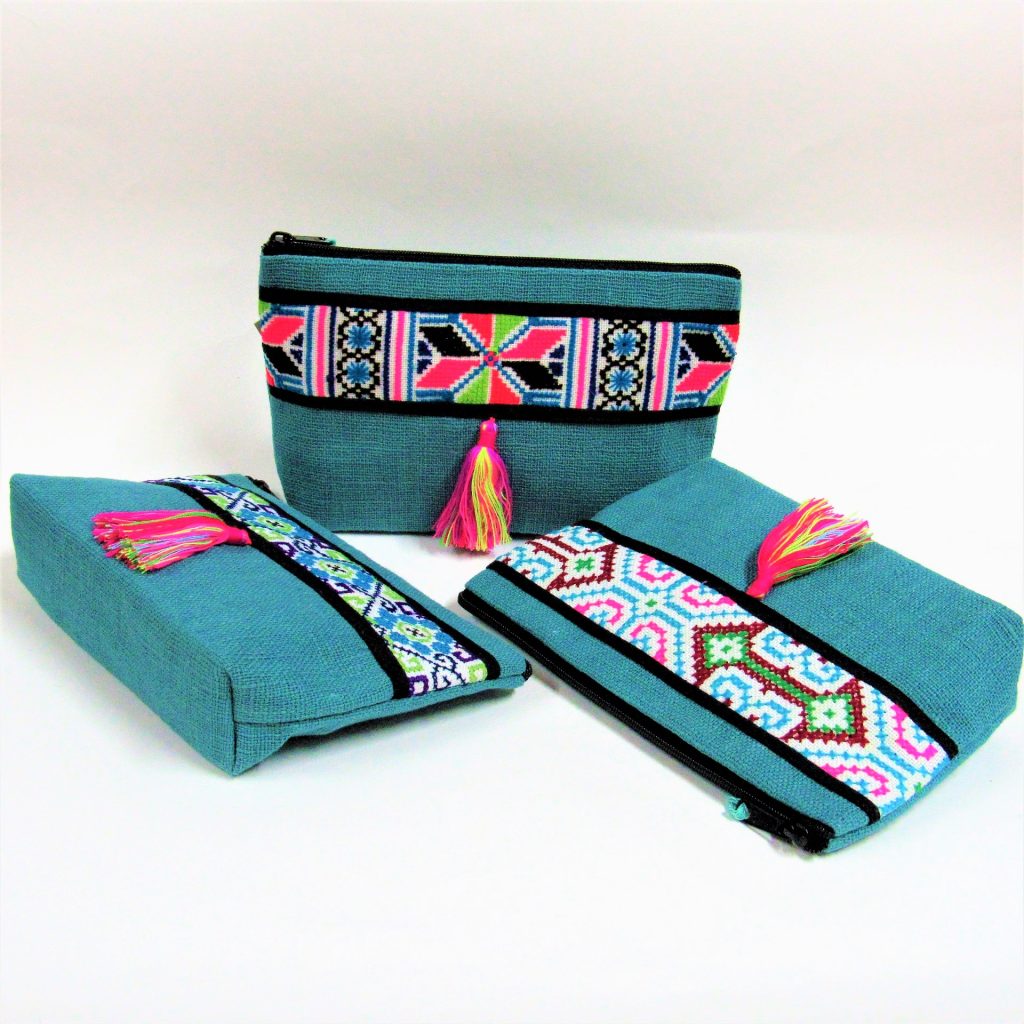 Fair Trade recycled purses by Hmong hill tribe artisans northern Thailand